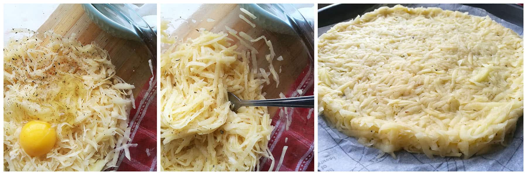 Grated Potato Crust Pizza ⋆ The Gardening Foodie